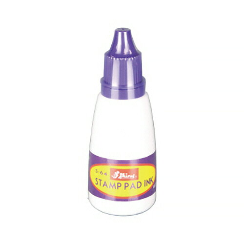 シャイニー 回転自動印の補充インクです。※こちらは【取り寄せ商品】です。必ず商品名等に「取り寄せ商品」と表記の商品についてをご確認ください。S-64。文具・事務用品 ＞ 印章用品 ＞ 補充液 ＞ 。●内容量28ml、インク色は紫です。検索キ...