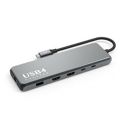 映像出力と最大40Gbpsの高速データ転送を提供する次世代USB4搭載するType-C HUB※こちらは【取り寄せ商品】です。必ず商品名等に「取り寄せ商品」と表記の商品についてをご確認ください。Portable USB4 10-in-1 U...