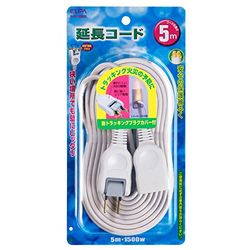 　※こちらは【取り寄せ商品】です。必ず商品名等に「取り寄せ商品」と表記の商品についてをご確認ください。定格AC125V15A。　最大定格電力：1500Wまで。　コード長：5m。　カラー：ホワイト。 5m検索キーワード:W1515NB