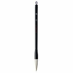 文具 ＞ 書道用品 ＞ 筆。※こちらは【取り寄せ商品】です。必ず商品名等に「取り寄せ商品」と表記の商品についてをご確認ください。3号・中鋒・硬め。墨含みが良く、大胆な線が書けます。◆材質：軸：天然竹軸、主な毛材：羊毛・白天尾◆本体サイズ：φ...