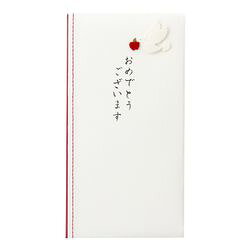 文具 ＞ 典礼用品 ＞ 祝儀袋。※こちらは【取り寄せ商品】です。必ず商品名等に「取り寄せ商品」と表記の商品についてをご確認ください。たとう型の封筒に赤糸のステッチが入っています。◆本体サイズ：H180×W95mm◆パッケージサイズ：H182...