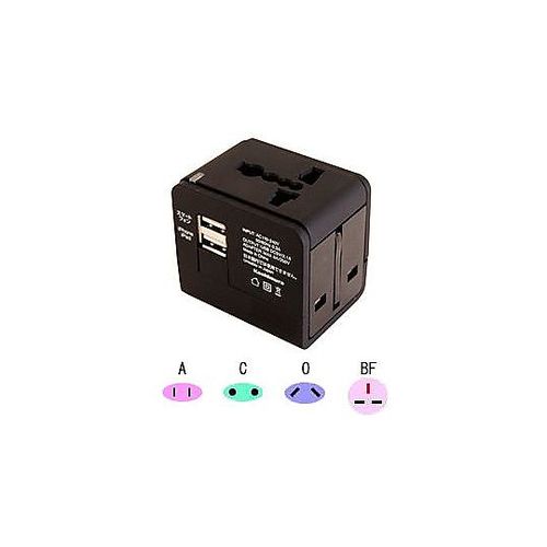 海外用変換プラグA／C／O／BFタイプ 2USB2.1A WP-87M※こちらは【取り寄せ商品】です。必ず商品名等に「取り寄せ商品」と表記の商品についてをご確認ください。海外用変換プラグA／C／O／BFタイプ 2USB2.1A WP-87M...