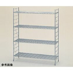 　※こちらは【取り寄せ商品】です。必ず商品名等に「取り寄せ商品」と表記の商品についてをご確認ください。エレクターシェルフ ドーリー無 912×454×1860mm (1台)。材質：棚板・柱／クロームメッキ、抗菌クリアコーティング仕上（防錆加...