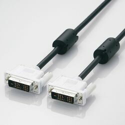 パソコンとデジタル対応ディスプレイを接続する、DVIシングルリンクケーブル。DVI-D出力端子を装備したパソコンと、DVI-D入力端子を装備したデジタル対応のディスプレイを接続するケーブルです。WUXGA(解像度:1920dpi×1200d...