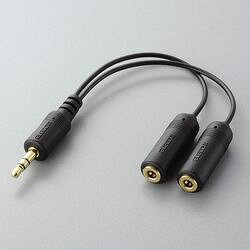 1台のiPodを2人同時に楽しめるステレオ対応のイヤホン分配ケーブル。 [対応機種]iPodシリーズ全機種/MP3プレーヤー等。3.5φステレオミニ-＞3.5φステレオミニジャック×2に分配する長さ10cmのオーディオケーブル。1台のiPo...