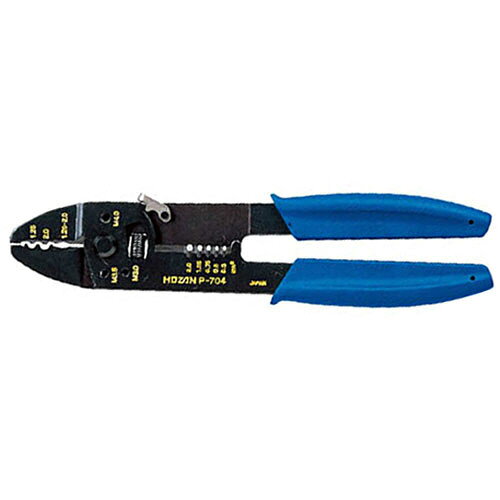P-704 圧着工具（裸圧着端子/絶縁被覆付圧着端子/絶縁閉端子用）【HOZAN】 ホーザン株式会社※こちらは【取り寄せ商品】です。必ず商品名等に「取り寄せ商品」と表記の商品についてをご確認ください。検索キーワード:P704