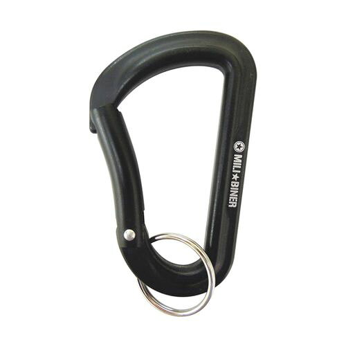 MB ミリタリーカラビナ 8mm 黒 MCB-7 ※こちらは【取り寄せ商品】です。必ず商品名等に「取り寄せ商品」と表記の商品についてをご確認ください。MB ミリタリーカラビナ 8mm 黒 MCB-7 。車のカギや家のカギ、キーボルダー、セー...