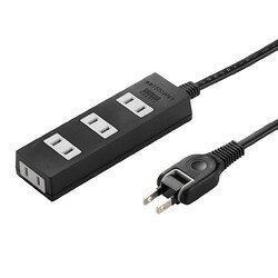 ホコリ防止シャッター、トラッキング火災予防の4個口安全タップです。ほこり防止、トラッキング火災予防機能が付いた火災予防安全タップシリーズほこりの侵入を防止するシャッターが付いて安全です。子供のいたずら予防にもなります。安全性、信頼性を向上さ...