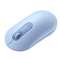 厚さ約30mmの薄型設計で、持ち運びしやすいBluetoothマウス。左右対称で右利き、左利きを問わずに使用できる。ブルー。厚さ約30mmの薄型設計で、持ち運びしやすいワイヤレスマウスです。＜br＞左右対称形状なので、右利き、左利きを問わず...