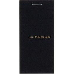 文具 ＞ ノート ＞ メモ帳。「書くこと、考えることが仕事を創造的にする→」情報やアイデアを素早く書きとめるメモパッド。スマートフォンと一緒に持てるコンパクトさ。Mnemosyne。◆材質：筆記用紙80g／平方メートル◆本体サイズ：横50×...