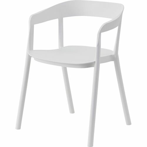 サイズ(cm)：W57×D51.5×H76×SH46。カラー：ホワイト。サイズ(cm)：W57×D51.5×H76×SH46。カラー：ホワイト。ポリプロピレン。検索キーワード:ダイニングチェア | ホワイト CL504WH