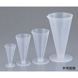 液量計（円錐型） 500mL (1個) 容量（mL）：500。一目盛（mL）:10。全高（mm）：183。円錐型。材質：PP（ポリプロピレン）。オートクレーブ可（121℃・20分）。 。※こちらは【取り寄せ商品】です。必ず商品名等に「取り寄...