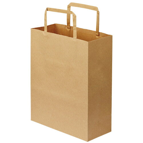 安心の日本製。平紐の紙手提げ袋。OT-BY-SS。文具・事務用品 ＞ 店舗用品 ＞ 手提袋 ＞ 紙袋。●茶色・特小サイズの50枚入×6パックセットです。