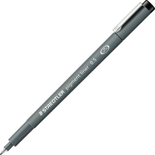 デザイン・ラフスケッチ・製図など、用途の広い線引きペン。308 05-9。CAD・製図用品 ＞ 製図用品 ＞ デザイン筆記具 ＞ ペン先・ペン類。●耐水性・耐光性のある水性顔料系インクを採用した芯径0.5mmの製図用ペン、10本入です。●キ...