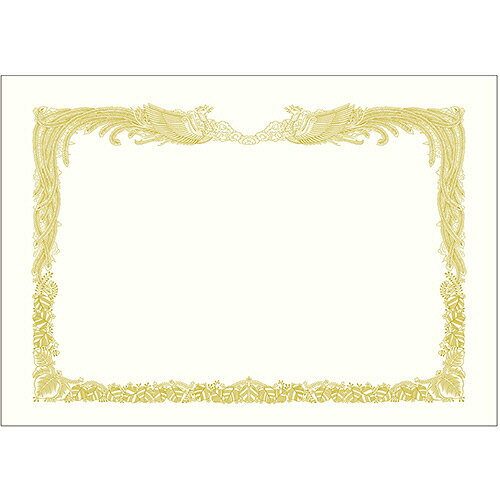 美しく金色に輝く金箔印刷をした賞状です。※こちらは【取り寄せ商品】です。必ず商品名等に「取り寄せ商品」と表記の商品についてをご確認ください。10-3060。文具・事務用品 ＞ ノート・ふせん・紙製品 ＞ 典礼用品 ＞ 賞状用紙。●金箔で鳳凰...