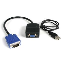 ビデオ信号を2つのディスプレイに分割するコンパクトなUSB電源VGAスプリッタ(接続、変換、拡張、分離、切換えを行うIT、 A / Vプロフェッショナルのためのパーツを製造しています StarTech.com（スターテック.com）)最大解...