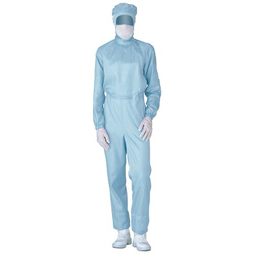 斜めファスナータイプのつなぎ服。※こちらは【取り寄せ商品】です。必ず商品名等に「取り寄せ商品」と表記の商品についてをご確認ください。C1011B-LL。梱包・工具・作業用品 ＞ 研究管理用品 ＞ クリーンルーム関連用品 ＞ クリーンウエア。...
