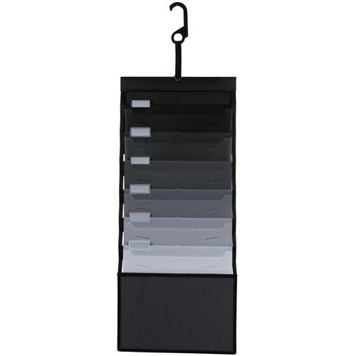 持ち運びもできる壁掛け収納フォルダ！。22350。文具・事務用品 ＞ 机上整理／収納用品 ＞ その他机上整理／収納用品 ＞ 。●さまざまな使い方ができる3WAYのファイル。A4・6段、カラーはモノ（黒）です。●引っ掛けて吊り下げればすき間に...