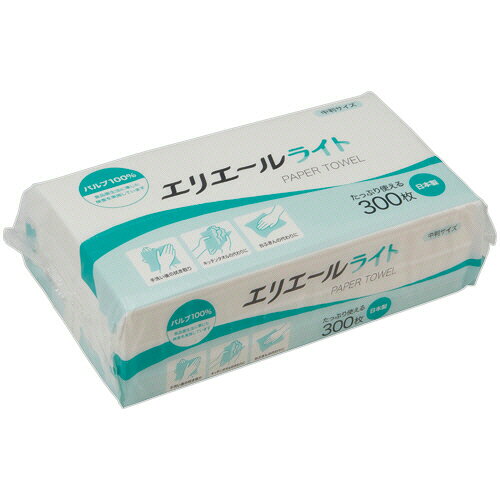 使用後小さくまとまり、ゴミをスリム化！。120011。衣料・生活用品 ＞ 日用品 ＞ ペーパータオル ＞ レギュラーサイズ。●レギュラーサイズ、取り換えの手間が省ける300枚。
