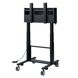 60型-84型までの液晶・プラズマディスプレイ設置に最適。使用する環境に合わせて画面位置を変更できます。設定したい画面位置に素早く稼働できる、電動上下昇降スタンドです。60型-84型までのディスプレイの搭載が可能です。※搭載できる画面サイズ...
