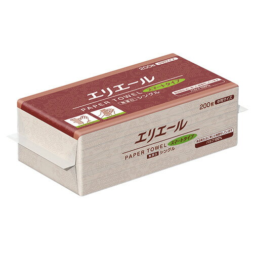 無漂白バージンパルプ100％。食品にも安心して使える。エリエスマチミサ200S。衣料・生活用品 ＞ 日用品 ＞ ペーパータオル ＞ レギュラーサイズ。