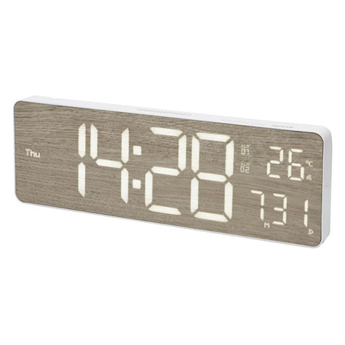 LED Wi-Fiクロック Camio WH/WOOD 置き掛け兼用※こちらは【取り寄せ商品】です。必ず商品名等に「取り寄せ商品」と表記の商品についてをご確認ください。無線LAN(2.4GHz)を使用して時刻 カレンダーを自動調整。Wi-F...