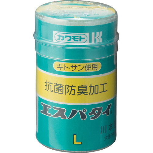 巻きやすく、ズレにくい伸縮包帯。抗菌防臭効果のあるキトサンを配合。エスパタイL。介護用品 ＞ 救急用品 ＞ 包帯・三角巾 ＞ 。●Lサイズの伸縮包帯。●同じ幅で伸び縮みしますので、巻きやすくズレません。
