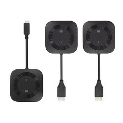 ラトックシステム株式会社。ワイヤレスHDMI分配送受信機（1対2分配、USB-C to HDMI）●USB-C機器1台（ノートPCなど）の映像・音声をディスプレイ2台にワイヤレス出力可能。セットアップ方法は、送信機をノートPCに接続し、受信...