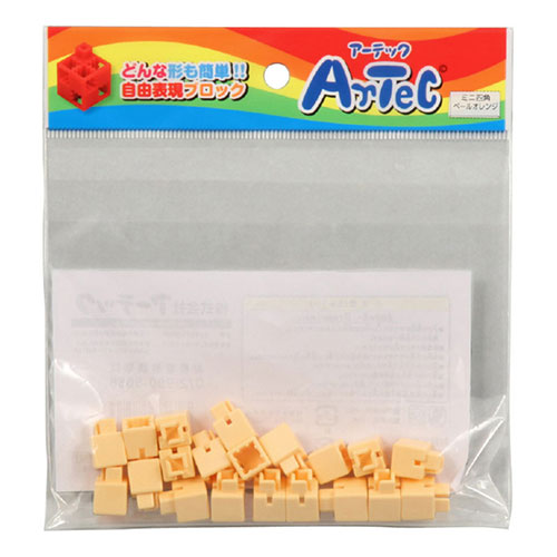 Artecブロック ミニ四角 20P ペールオレンジ※こちらは【取り寄せ商品】です。必ず商品名等に「取り寄せ商品」と表記の商品についてをご確認ください。製品分類 Artecブロック / アーテックブロック Lブロック