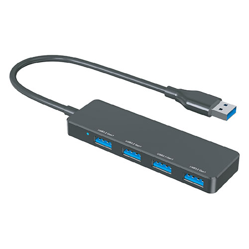 USB3.2 Gen1対応4in1USBハブ※こちらは【取り寄せ商品】です。必ず商品名等に「取り寄せ商品」と表記の商品についてをご確認ください。USB Type-Aポートを4つに拡張ができる便利な4in1USBハブ検索キーワード:HD4IN...