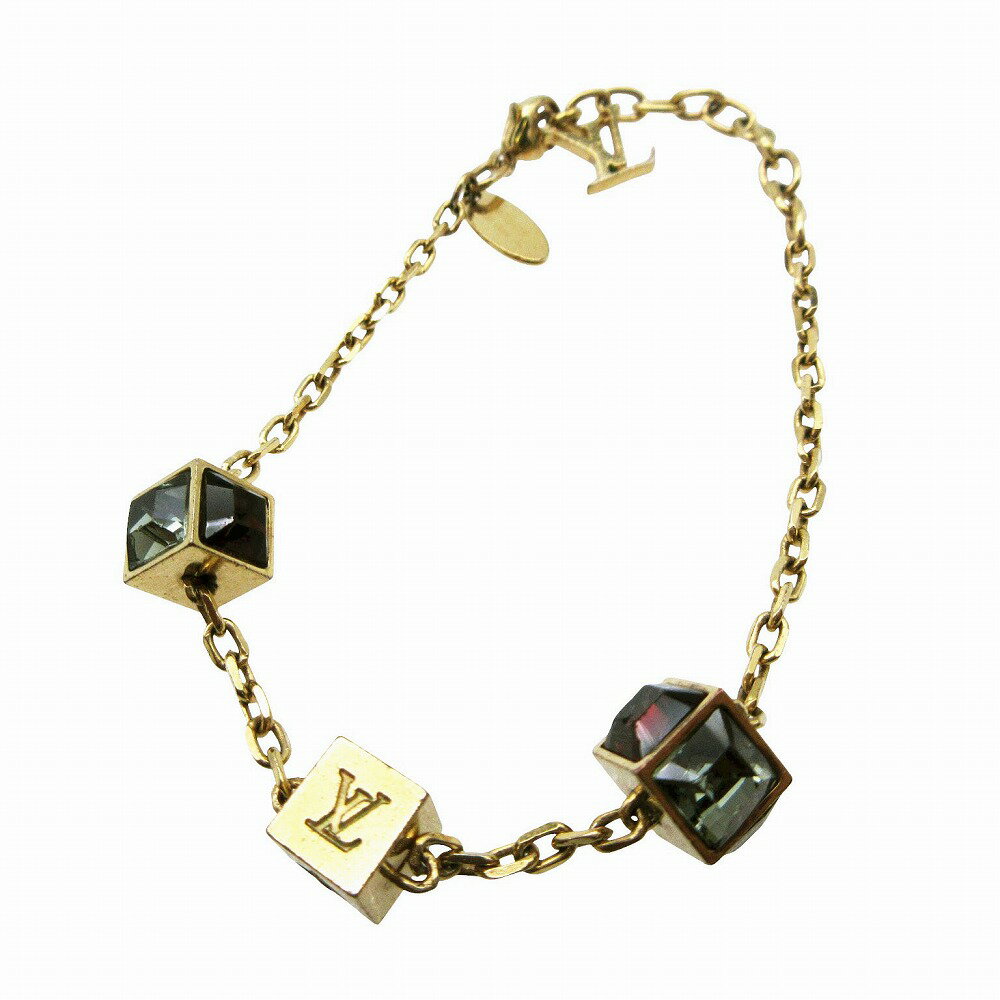 &nbsp; 商品名 &nbsp; 【LOUIS VUITTON ルイ ヴィトン ブラスレ ギャンブル ブレスレット スワロフスキー GP ゴールド M75416 レディース】 &nbsp; 表記サイズ &nbsp; 【表記無し（実寸をご参...