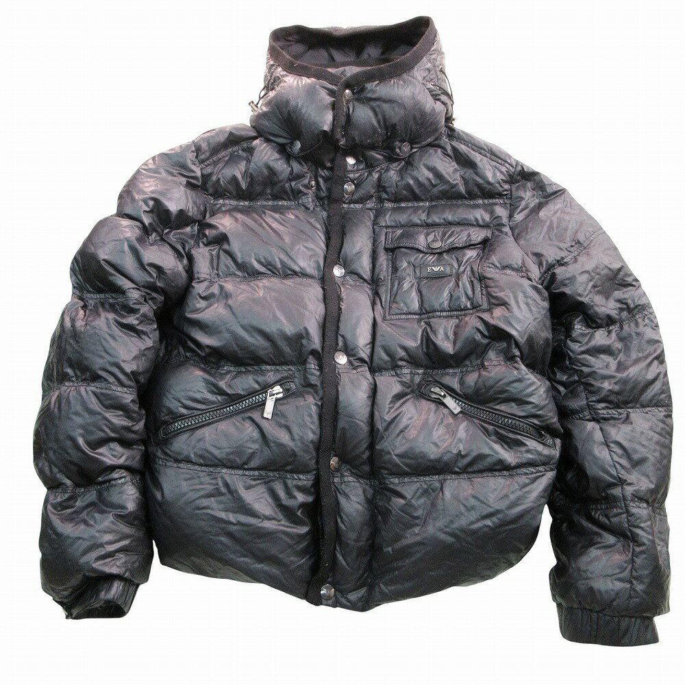 &nbsp; 商品名 &nbsp; 【エンポリオアルマーニ EMPORIO ARMANI MATT LINE ダウンジャケット ブルゾン フーデット アウター 54 XL ブラック 黒 メンズ】 &nbsp; 表記サイズ &nbsp; 【5...