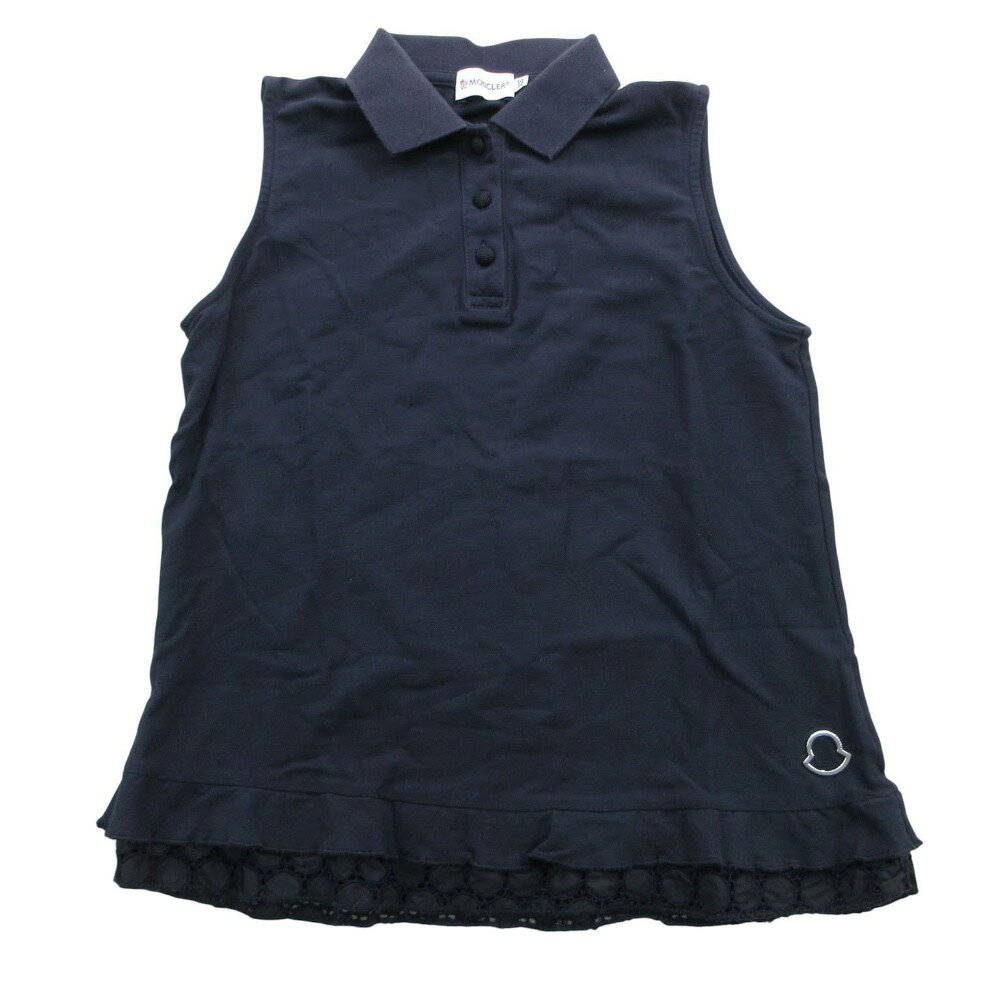 &nbsp; 商品名 &nbsp; 【MONCLER モンクレール ポロシャツ ノースリーブ 裾レース ロゴ プレート付き プルオーバー トップス XS ネイビー レディース】 &nbsp; 表記サイズ &nbsp; 【XS】 &nbsp;...
