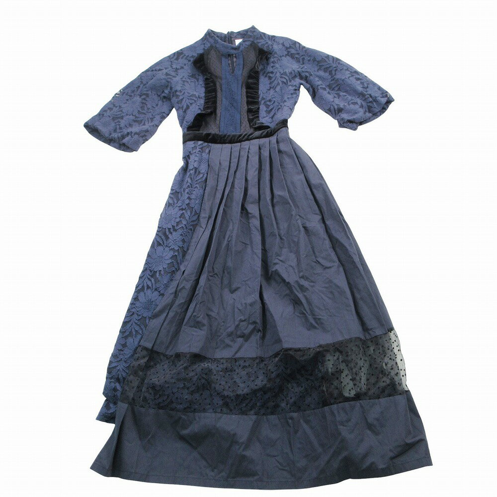 &nbsp; 商品名 &nbsp; 【AMERI アメリ オケージョンドレス ワンピース レース vintage PLEATS DOCKING LACE DRESS サイズM レディース】 &nbsp; 表記サイズ &nbsp; 【M】 &...