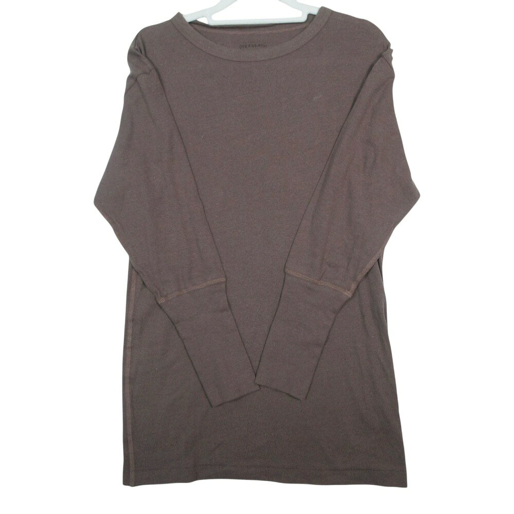 &nbsp; 商品名 &nbsp; 【OVERNEATH オーバーニース リネン コットン Tシャツ 長袖 カットソー ロンT トップス サイズL ブラウン レディース】 &nbsp; 表記サイズ &nbsp; 【L】 &nbsp; 実寸サ...