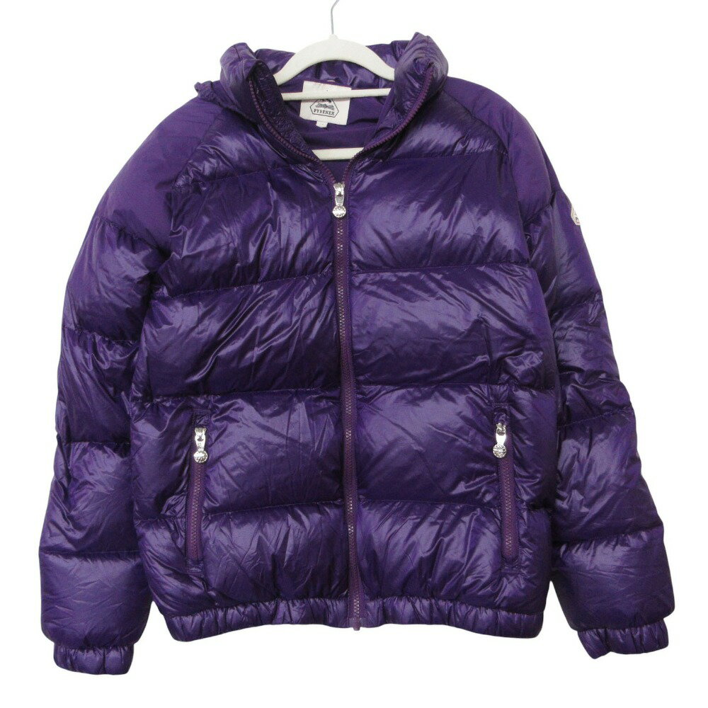 商品名 Pyrenex ピレネックス ダウンジャケット VINTAGE MYTHIC ジップアップ アウター パープル 14 160cm 【中古】 表記サイズ 14 160cm 実寸サイズ 【肩幅】約57cm 【着丈】約66cm 【身幅】約...