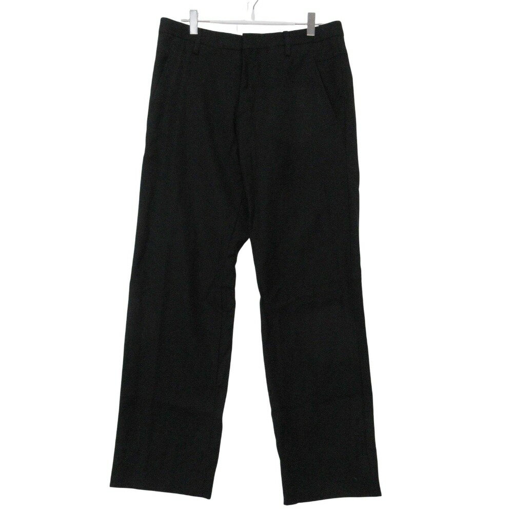 商品名 パンツ ウール スラックス ボトムス ブラック 50【M】 メンズ 【中古】 表記サイズ 50（M） 実寸サイズ 【ウエスト】約80cm 【もも幅】約28cm 【裾幅】約20.5cm 【股上】約24cm 【股下】約74.5cm 素材...