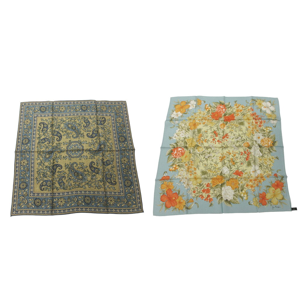 商品名 新品同様 JIM THOMPSON ジムトンプソン スカーフ 2点 セット まとめ売り シルク 総柄 大判 ハンカチ マルチカラー レディース 実寸サイズ 【縦】約55-83cm 【横】約55-83cm 素材 【画像参照】 色 マル...
