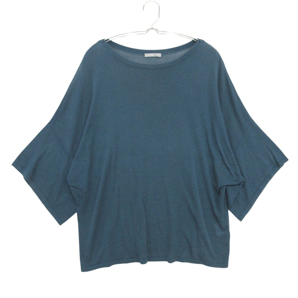 商品名 theory luxe セオリーリュクス カットソー 7101782 BEIZA HARLING ハイゲージ ニット トップス 青緑 38【M】 レディース 【中古】 表記サイズ 38（M） 実寸サイズ 【着丈】約61cm 【身幅】...