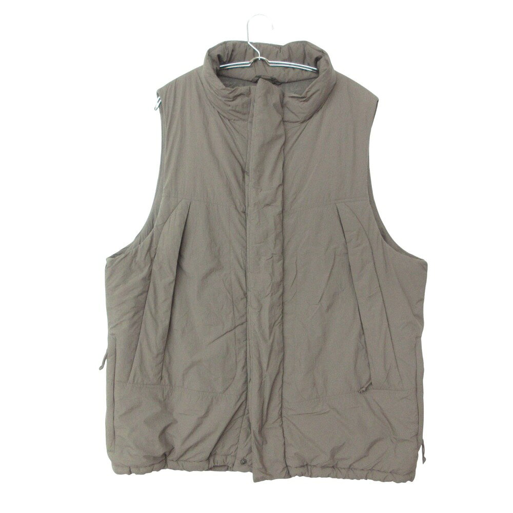 商品名 21AW FREAK'S STORE フリークスストア ベスト PRIMALOFT VEST プリマロフト 中綿ベスト アウター ナイロン ハイネック 面ファスナー ベージュ M【M】 メンズ 【中古】 表記サイズ M（M） 実寸サ...