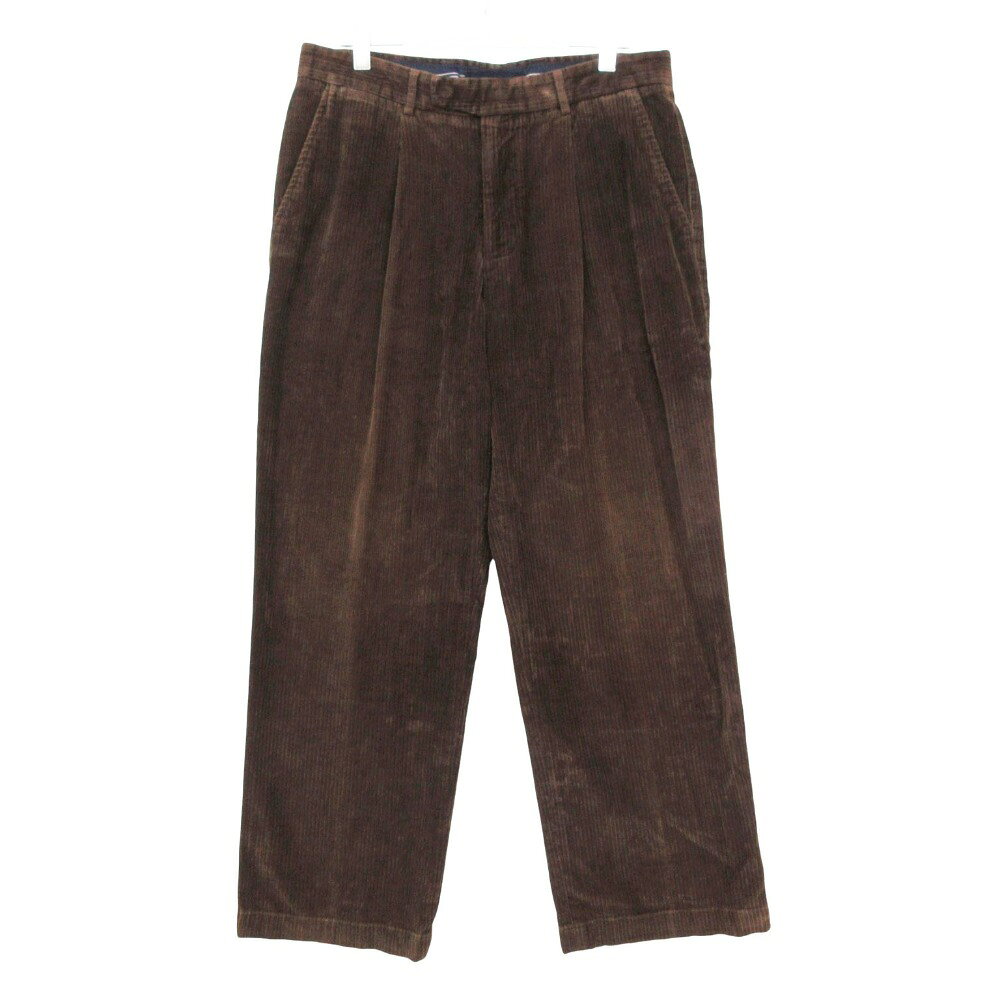 商品名 パンツ コーデュロイ ブラウン 46【M】 メンズ 【中古】 表記サイズ 46（M） 実寸サイズ 【ウエスト】約78cm 【もも幅】約30cm 【裾幅】約23cm 【股上】約26cm 【股下】約68cm 素材 【画像参照】 色 ブラ...