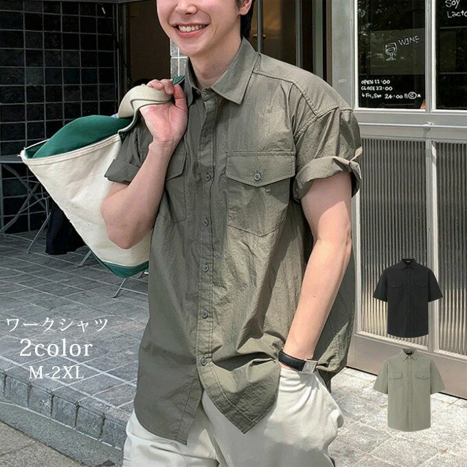 商品詳細 ■カラー：ブラック　カーキグリーン ■サイズ(cm)： M 着丈71/74　バスト106　肩幅52 袖丈23 L 着丈73/76　バスト108　肩幅53 袖丈25 XL着丈75/78　バスト110　肩幅54 袖丈27 2XL着丈7...