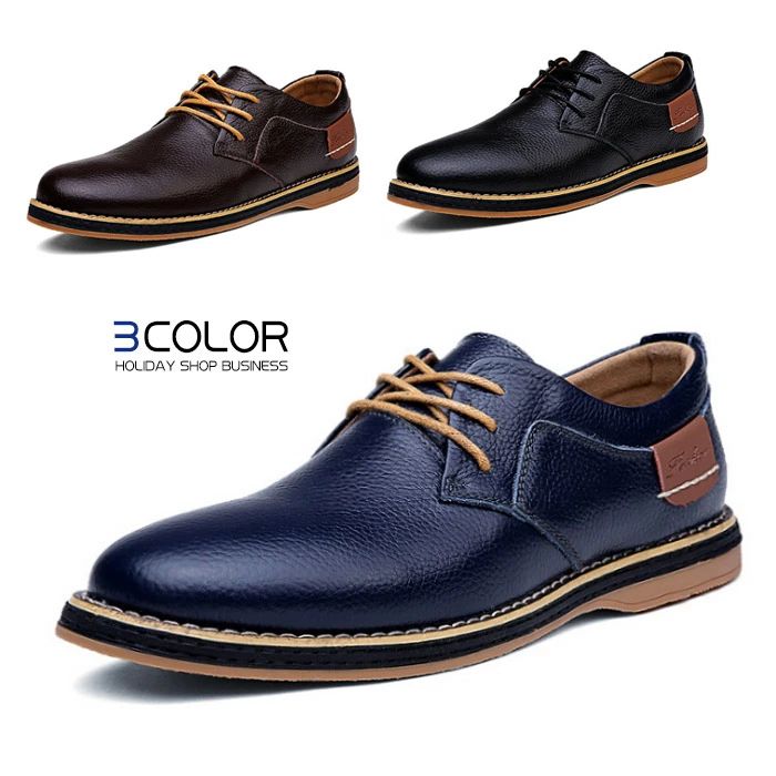 商品詳細 商品仕様 ◆商品名：シューズ　shoes-20930 ◆素材：アッパー：本革　　アウトソール：ゴム ◆カラー：写真参考/黒　 ダークブラウン 　ネイビー サイズ ◆サイズ：38(24cm)-48(29cm) 足が太いや甲高の方は普...