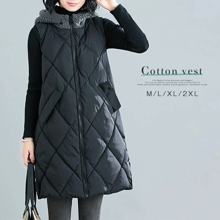 カラー ブラック (写真参照) ※お客様ご使用のPC環境により商品画像のカラーが多少異なる場合があります。仕入時期により多少デザインなど異なる場合があります。ご了承ください。 サイズ（CM） M：着丈86　 バスト108　 肩幅37　 L：...