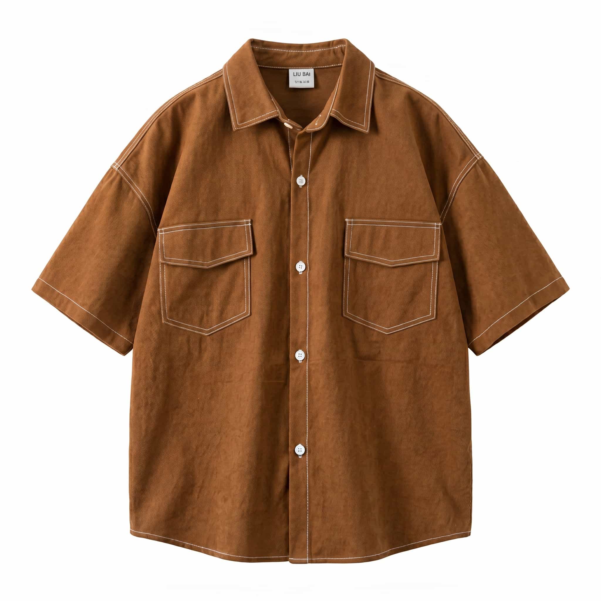 　　　 ◆◇◆売れている秘密◆◇◆ 【洗練されたステッチ配色】の半袖ワークシャツが登場。ホワイトの生地に映えるブラックのコントラストステッチが、単調になりがちな白シャツに都会的で遊び心のあるアクセントを加えます。シンプルながらも計算された小...