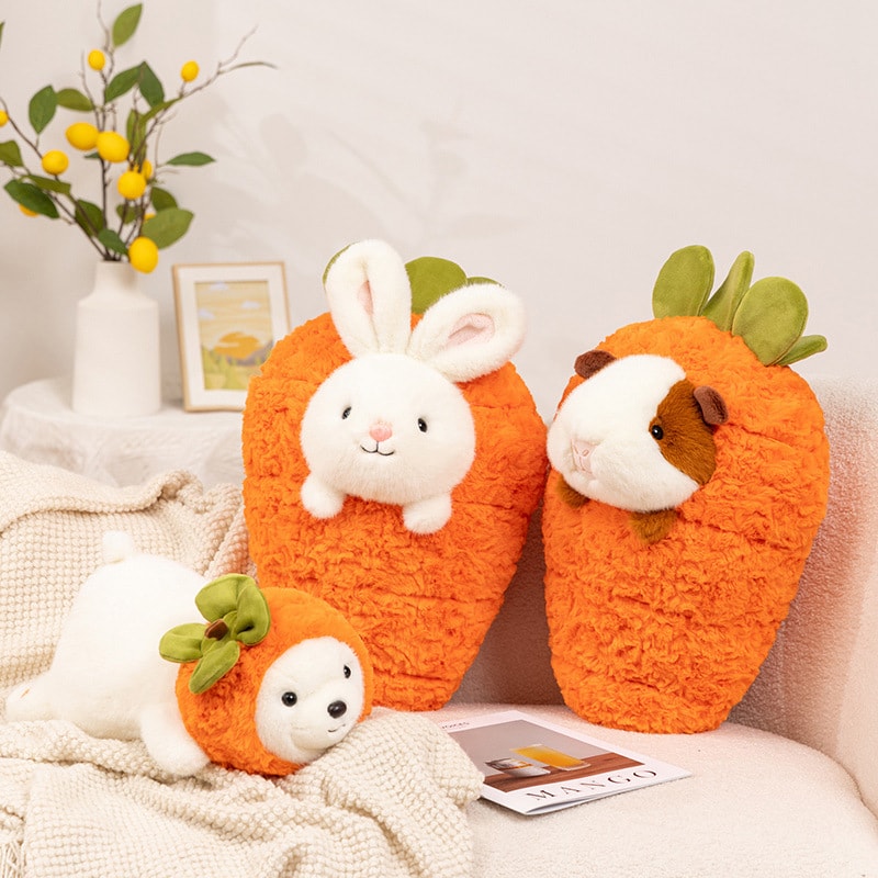 　　　 ◆◇◆売れている秘密◆◇◆ 【癒やしのうさぎ・モルモットぬいぐるみ】にんじんの中からひょっこりと顔を出す姿がたまらなく愛らしい、うさぎとモルモットのぬいぐるみです。鮮やかなオレンジ色と柔らかな表情は、お部屋に置くだけでパッと明るい雰...