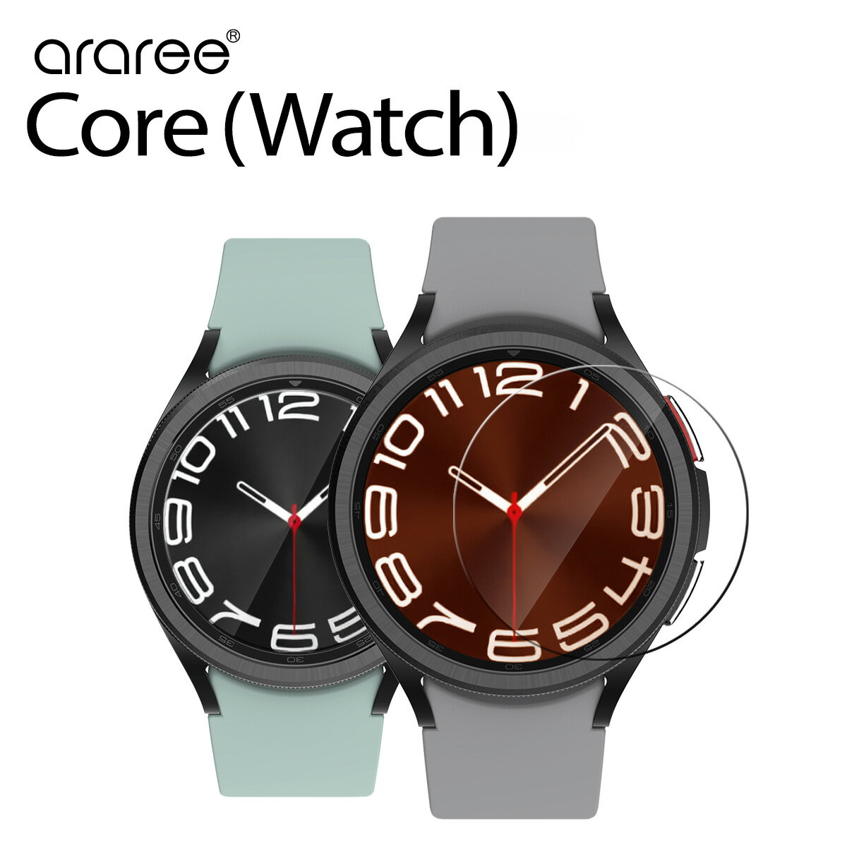 【製品仕様】… ◆ 対応機種 ： Samsung Galaxy Watch 6 Classic サムスン ギャラクシーウォッチ 6 クラシック ( 43mm ) ◆ 内容物 ： ガラスフィルム × 2個、クリーニングキット一式 ◆ サイズ ...