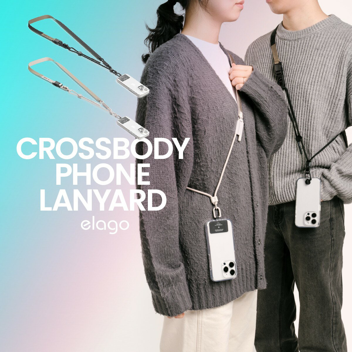 【製品仕様】… ◆ 対応機種 ： Smart Phone スマートフォン 各種 ( iPhone Android 他 ) ◆ 内容物 ： ボディストラップ × 1個、ストラップホルダー × 1個、アタッチメント × 1個 ◆ サイズ ： 約...