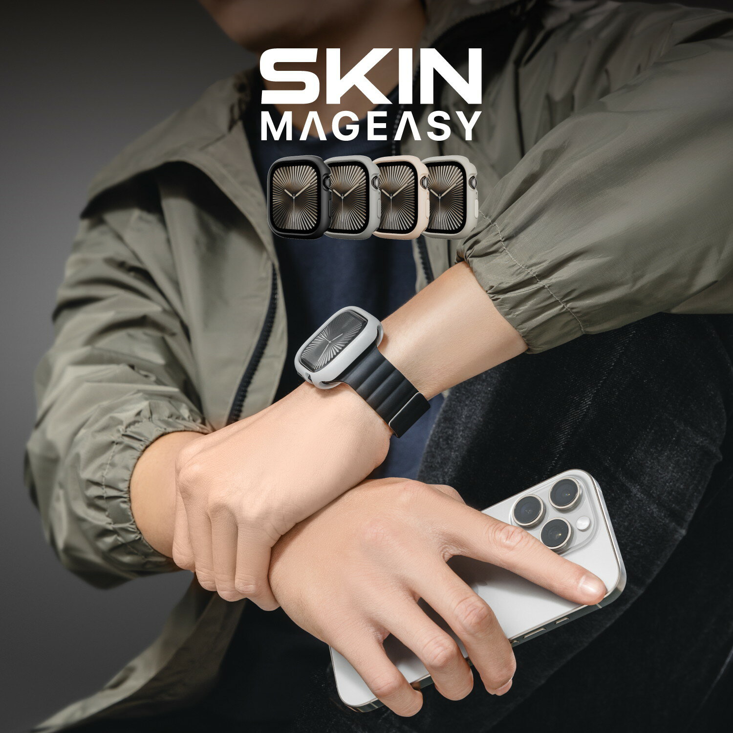 【製品仕様】… ◆ 対応機種 ： AppleWatch11 10 アップル・ウォッチ 42 mm ◆ 内容物 ： ケース × 1個、替えボタン × 3個 ◆ サイズ ： 約 4.5cm × 4.1cm × 1.2cm ◆ 重量 ： 約 4g...