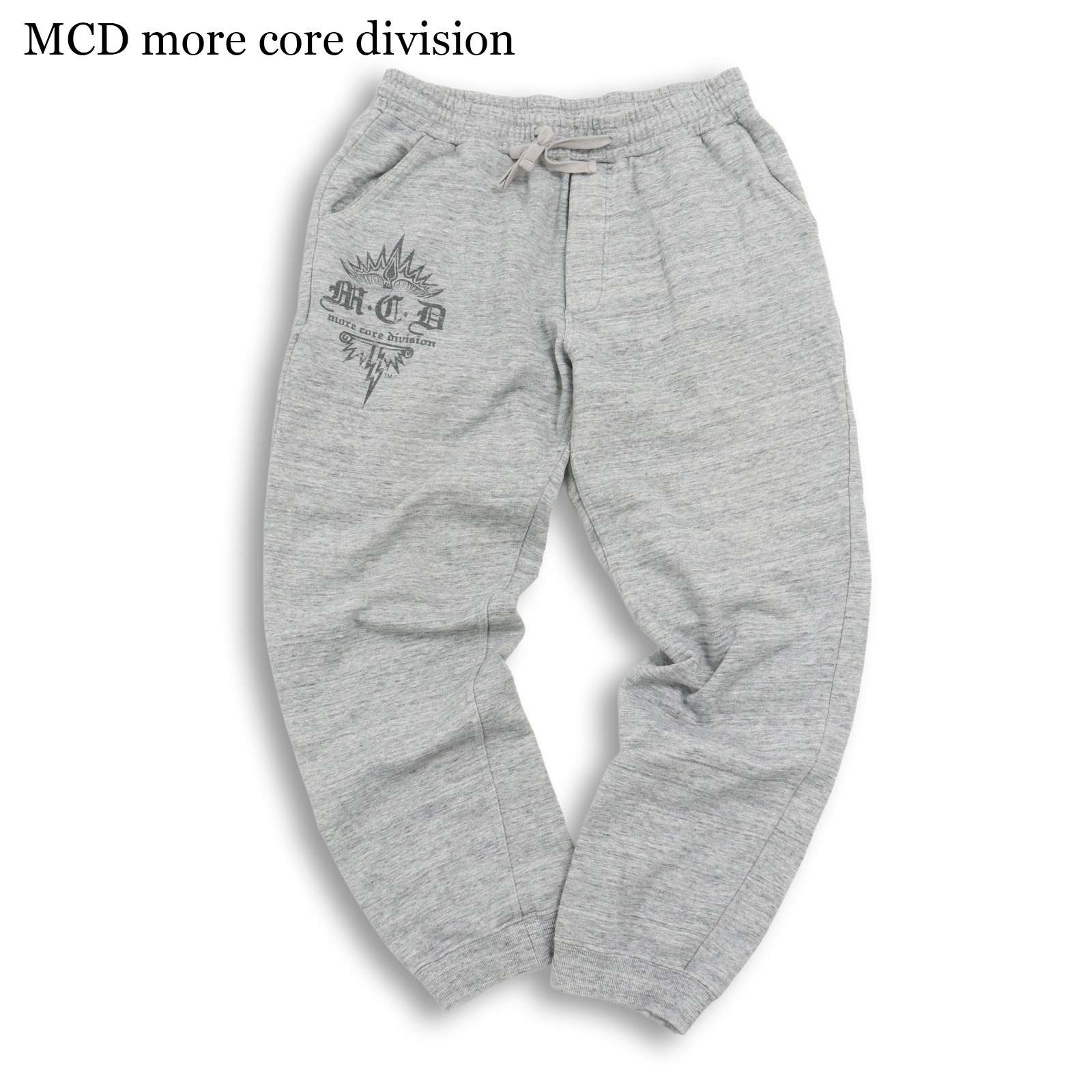 MCD more core division エムシーディー 通年★ プリント スウェット ジョガー パンツ 大きいサイズ Sz.XL メンズ グレー ブランド MCD more core division サイズ・実寸 [サイズ表記] X...
